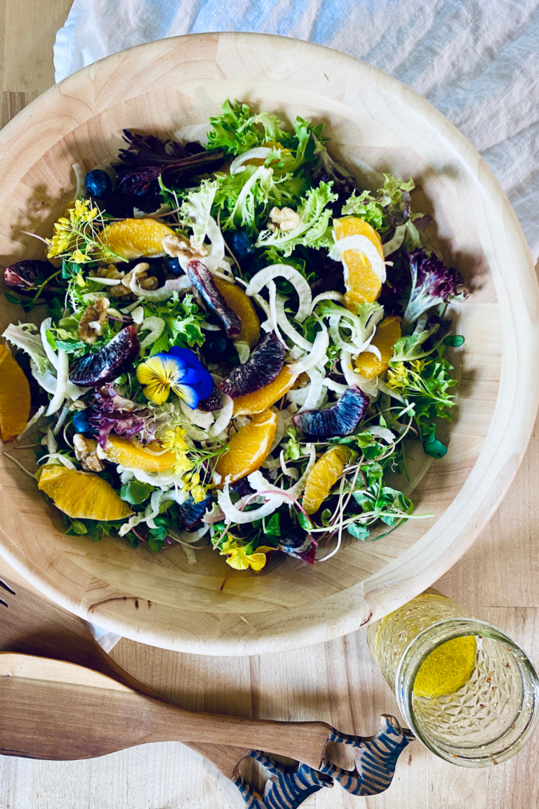 Mesclun Salad with 3 Anti-inflammatory Foods - Natural Kitchen Cooking ...