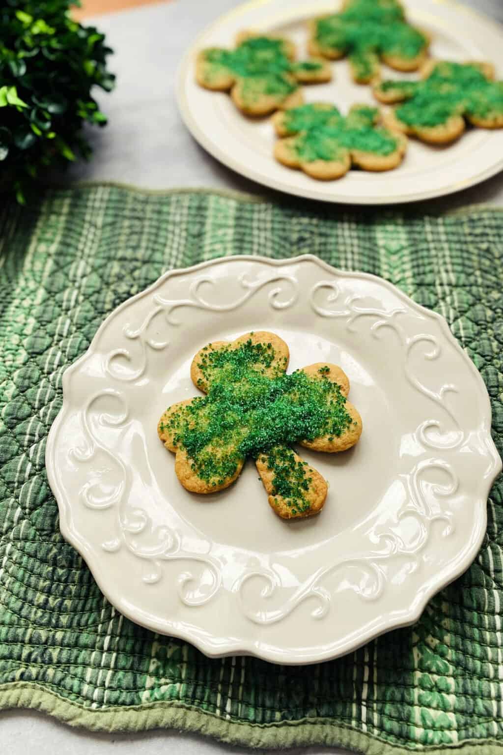 Shamrock Sand Tart Cookies for a Sweet St. Patrick's Day Treat (Vegan ...