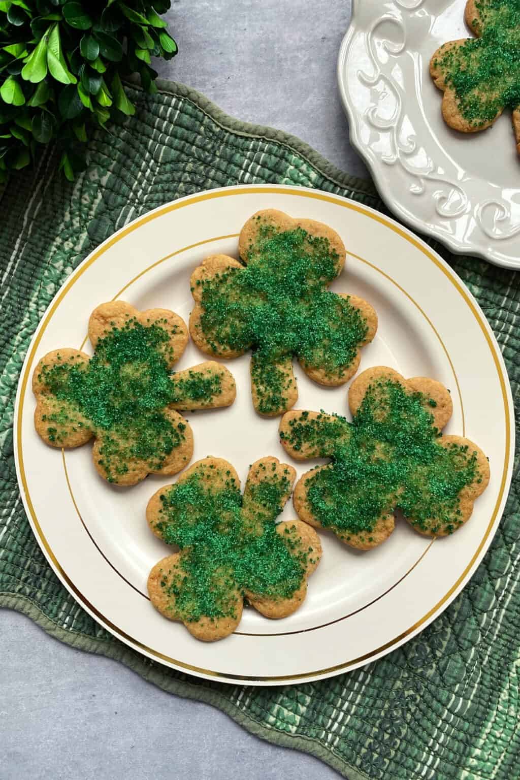 Shamrock Sand Tart Cookies for a Sweet St. Patrick's Day Treat (Vegan ...