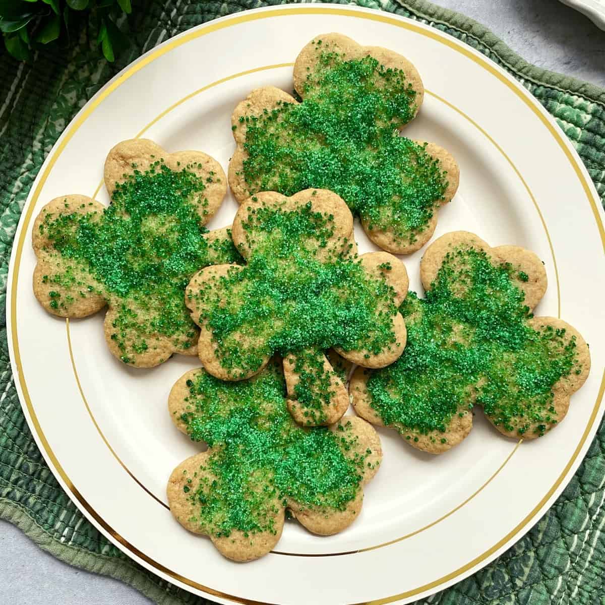 Shamrock Sand Tart Cookies for a Sweet St. Patrick's Day Treat (Vegan ...